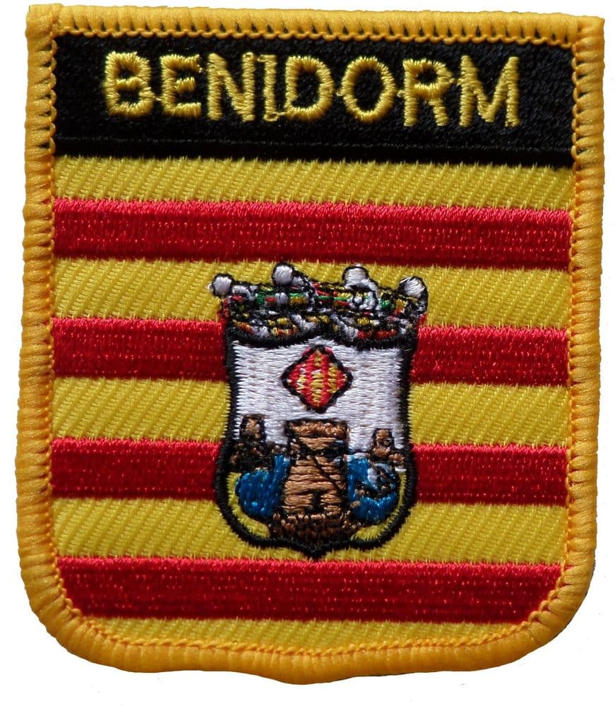 Benidorm Spain Shield Embroidered Patch
