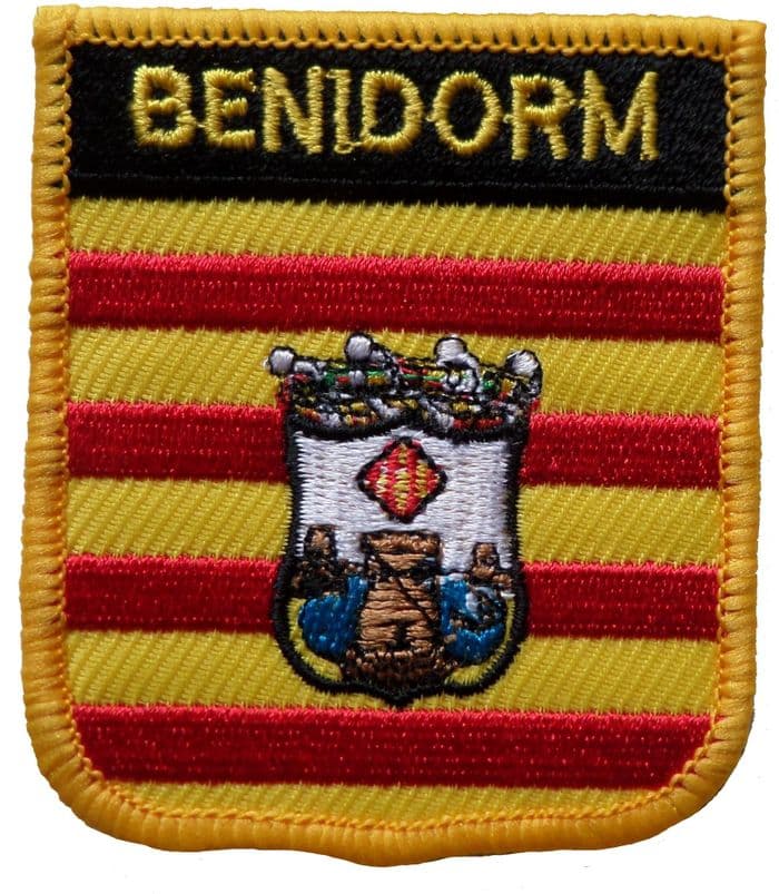 Benidorm Spain Shield Embroidered Patch
