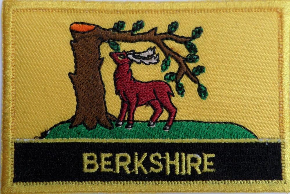 Berkshire Flag Embroidered Rectangular Patch