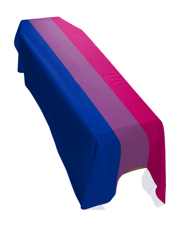 BISEXUAL PRIDE FLAG PREMIUM COFFIN DRAPE