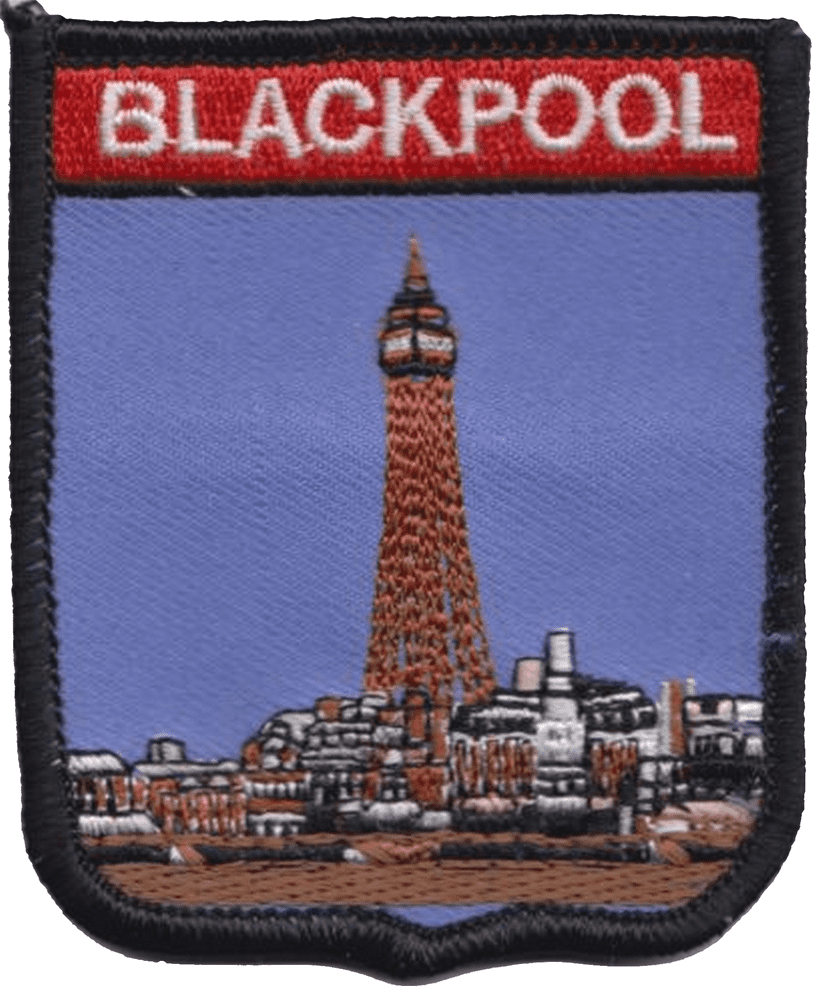 Blackpool Tower Embroidered Badge a449