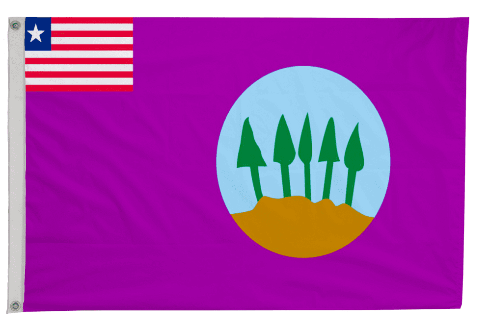 Bomi Liberia Flag with Eyelets