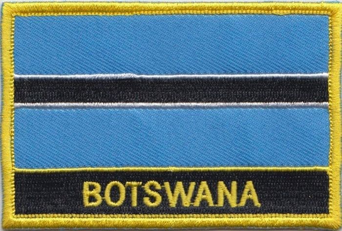 Botswana Embroidered Rectangular Patch