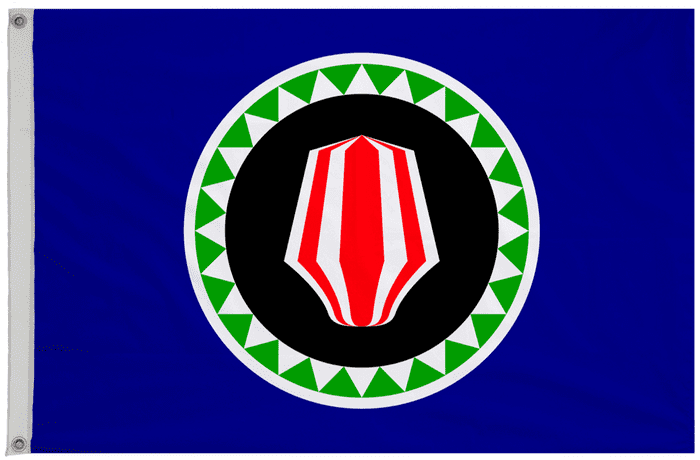 Bougainville Region Papua New Guinea Flag with Eyelets