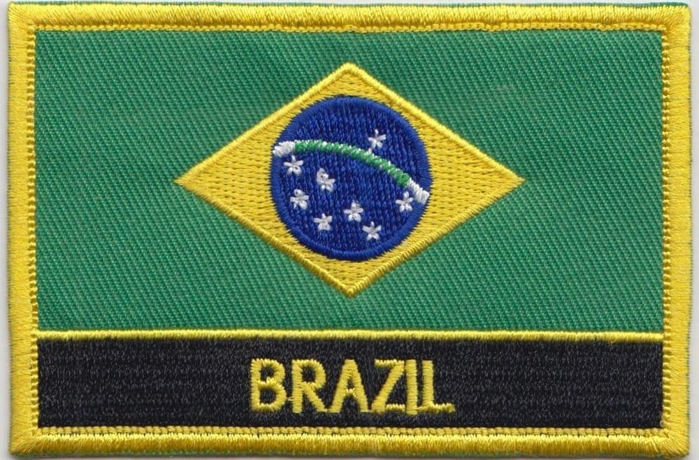 Brazil Embroidered Rectangular Patch