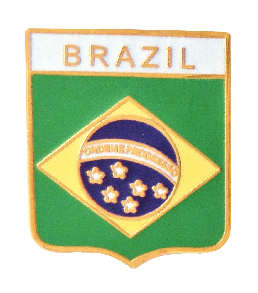 Brazil Flag Pin Badge