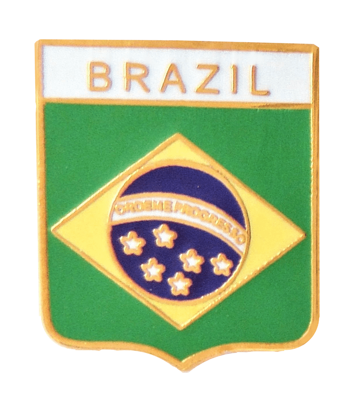 Brazil Flag Pin Badge