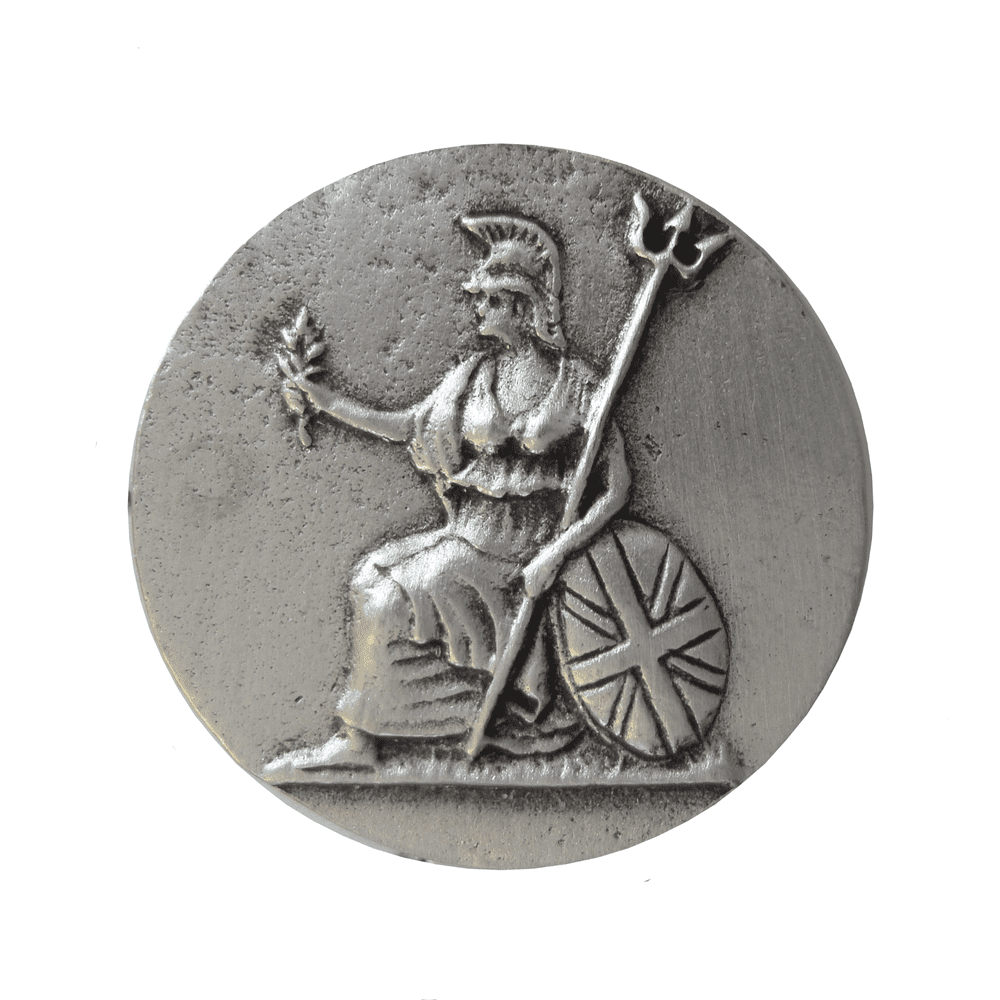 Britannia Pewter Pin Badge