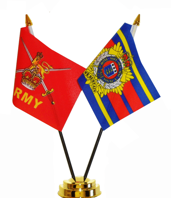 British Army and Royal Logistic Corps Friendship Table Flag