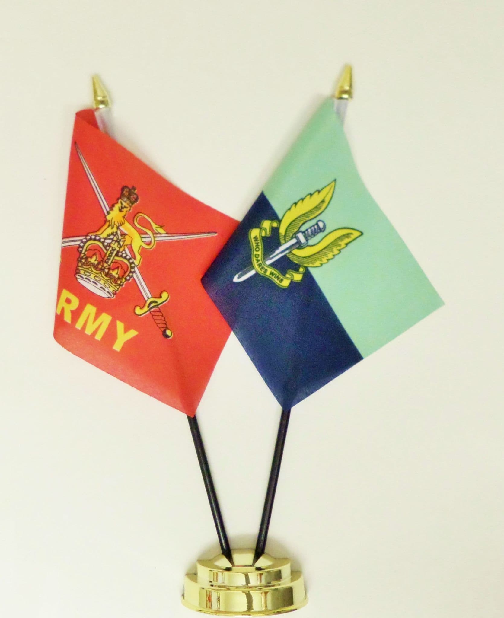British Army and Special Air Service SAS Blue Friendship Table Flag