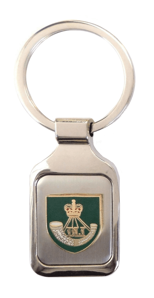 British Army Durham Light Infantry Brushed Steel Key Fob