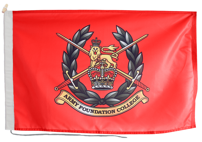 British Army Foundation College Harrogate Flag with Rope & Toggle