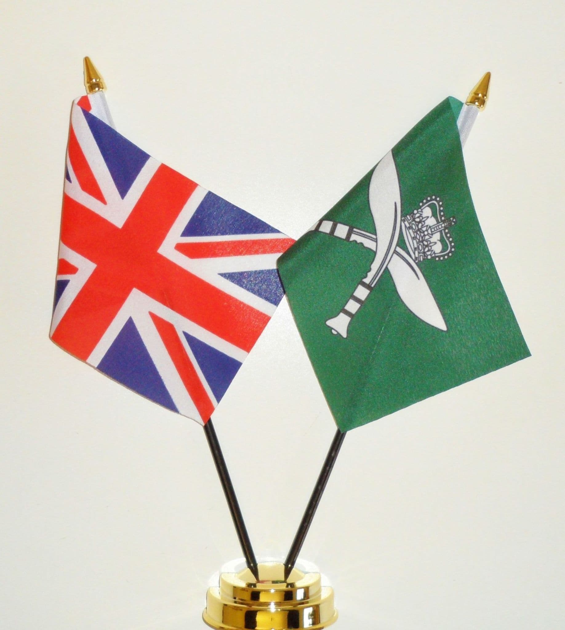British Army Gurkha Rifles and United Kingdom Friendship Table Flag