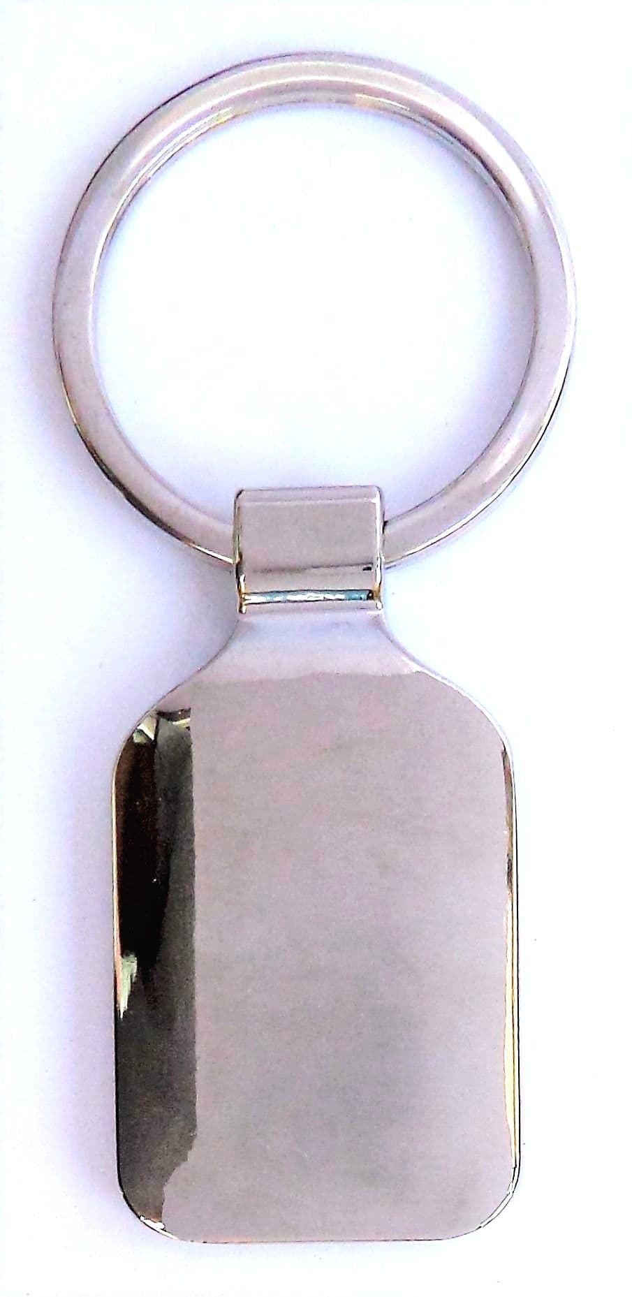 British Army Highland Light Infantry Regiment Brushed Steel Key Fob - KM57