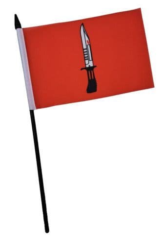 British Army Infantry Corps Small Hand Waving Flag