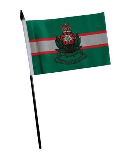 British Army Intelligence Corps Small Hand Waving Flag