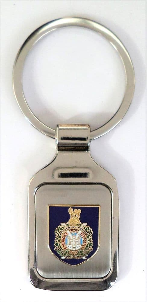 British Army King s Own Scottish Borderers Regiment Brushed Steel Key ...
