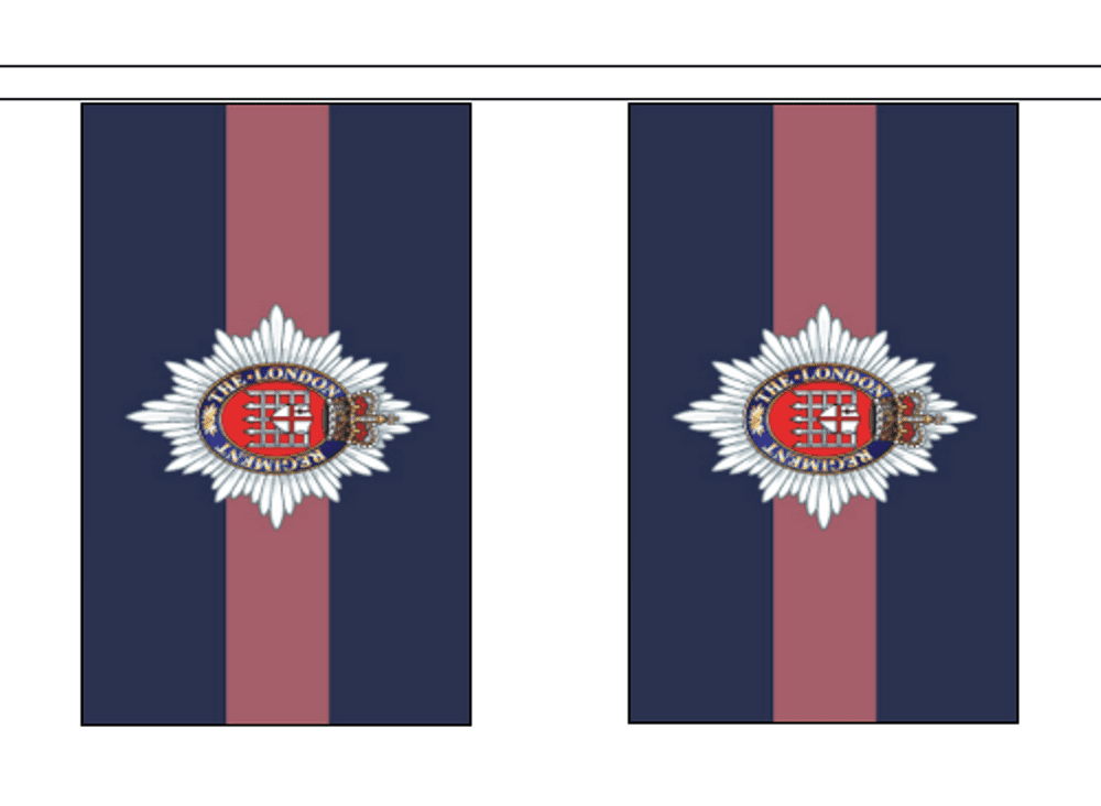 British Army - London Regiment Flag 10m Bunting