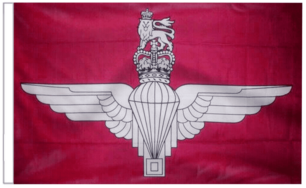British Army Parachute Regiment 18" x 12" 45cm x 30cm Sleeved Boat Flag