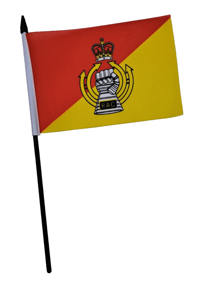 British Army Royal Armoured Corps Small Hand Waving Flag