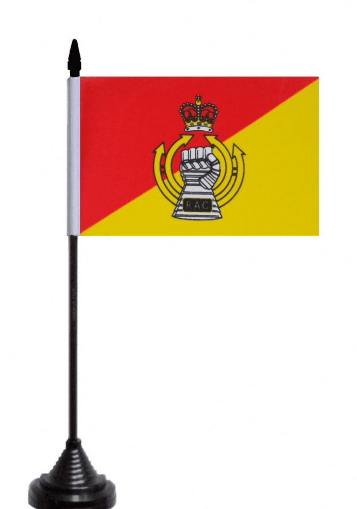 British Army Royal Armoured Corps Table Flag