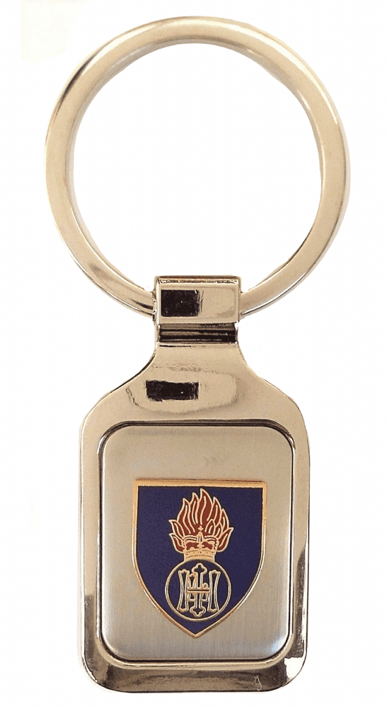 British Army Royal Highland Fusiliers Regiment Brushed Steel Key Fob - KM58