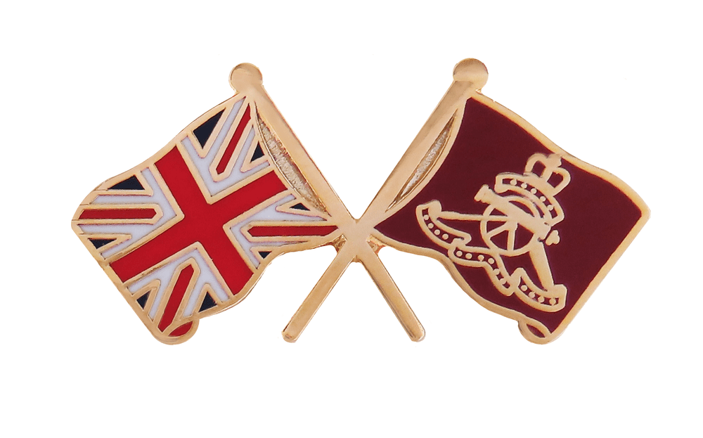 British Army Royal Regiment of Artillery and United Kingdom Pin Badge ...