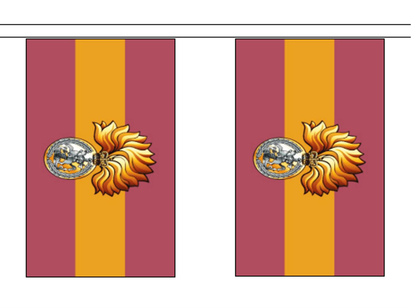 British Army - Royal Regiment of Fusiliers Flag 5m Bunting