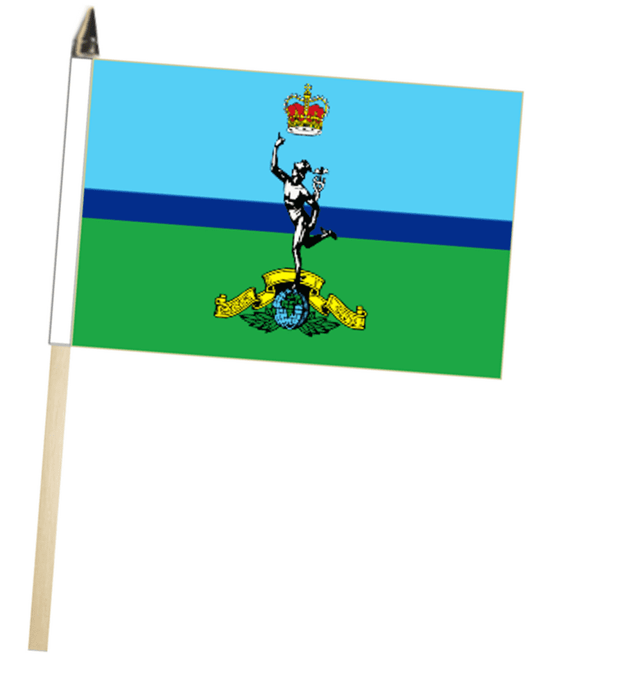 British Army Royal Signals Corps Large Hand Waving Flag