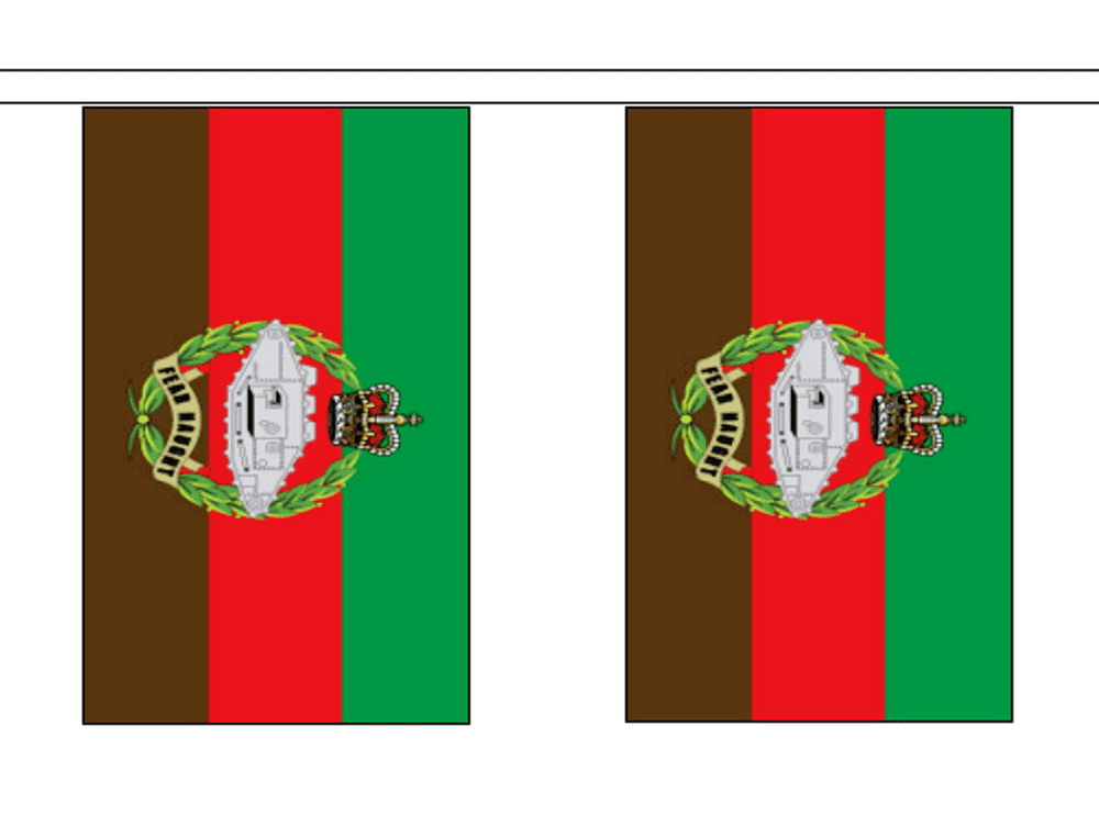 British Army - Royal Tank Regiment Flag 10m Bunting