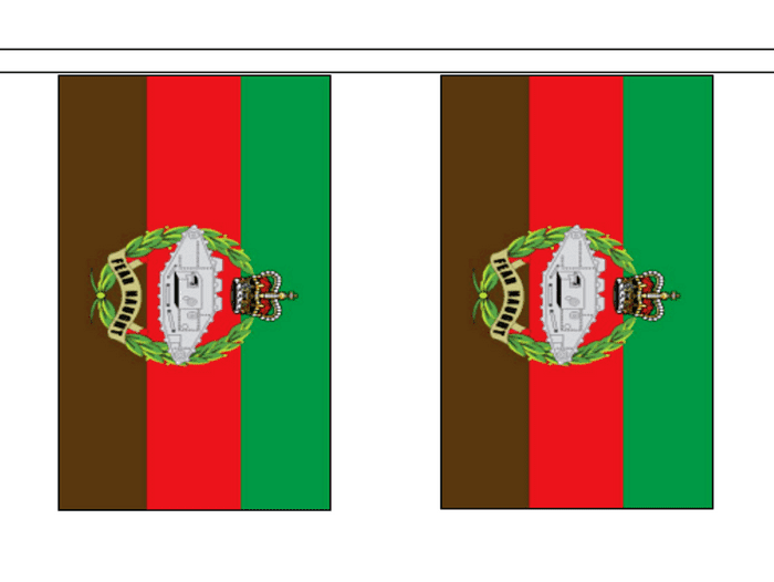 British Army - Royal Tank Regiment Flag 10m Bunting