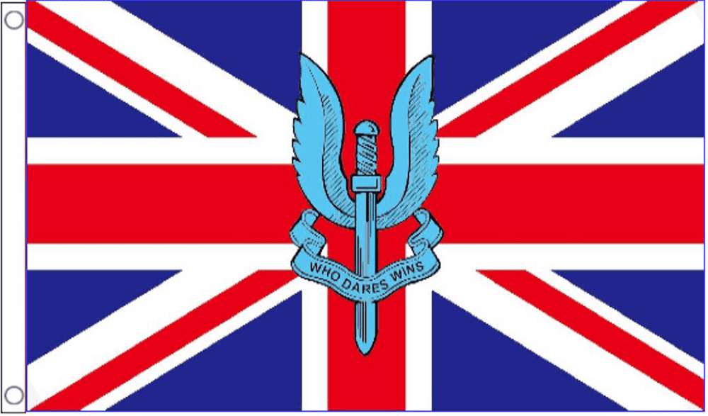 British Army SAS Special Air Service Union Jack Polyester 5 x3 Flag
