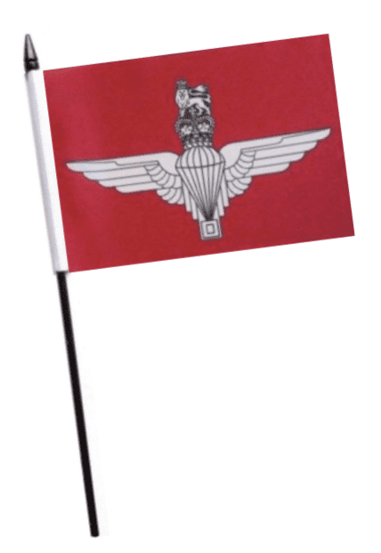 British Army The Parachute Regiment Small Hand Waving Flag