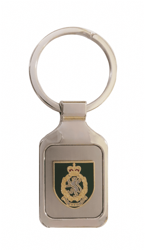 British Army Women s Royal Army Corps WRAC Brushed Steel Key Fob