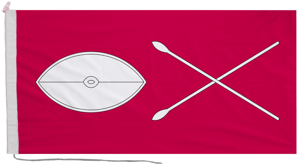 Buganda 1891 to 1892 Kingdom Uganda Flag with Rope & Toggle