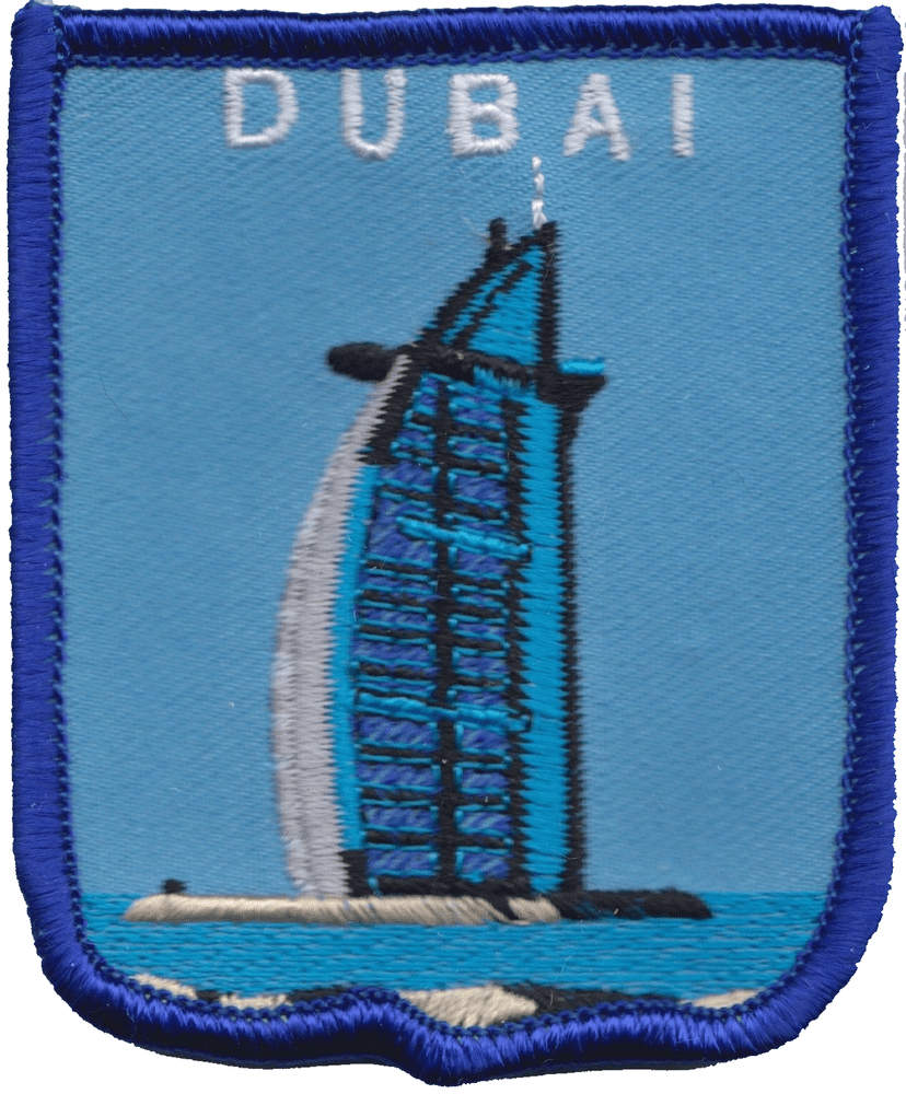 Burj Al Arab Hotel Dubai United Arab Emirates UAE Shield Embroidered ...
