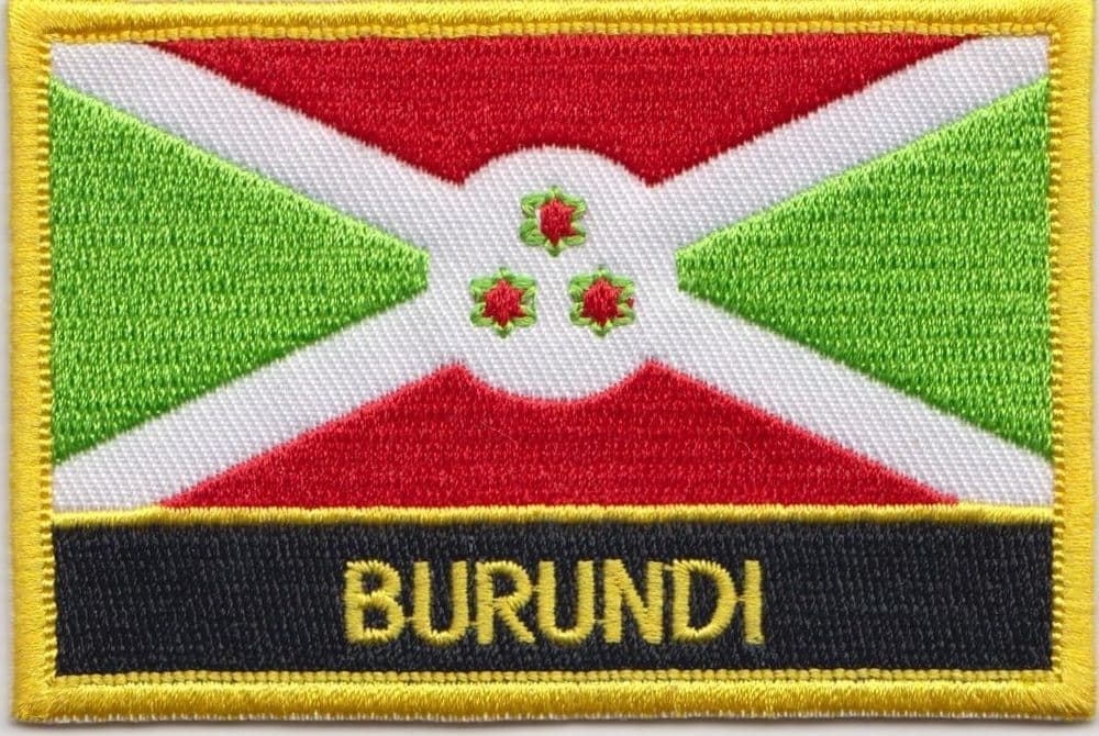 Burundi Embroidered Rectangular Patch