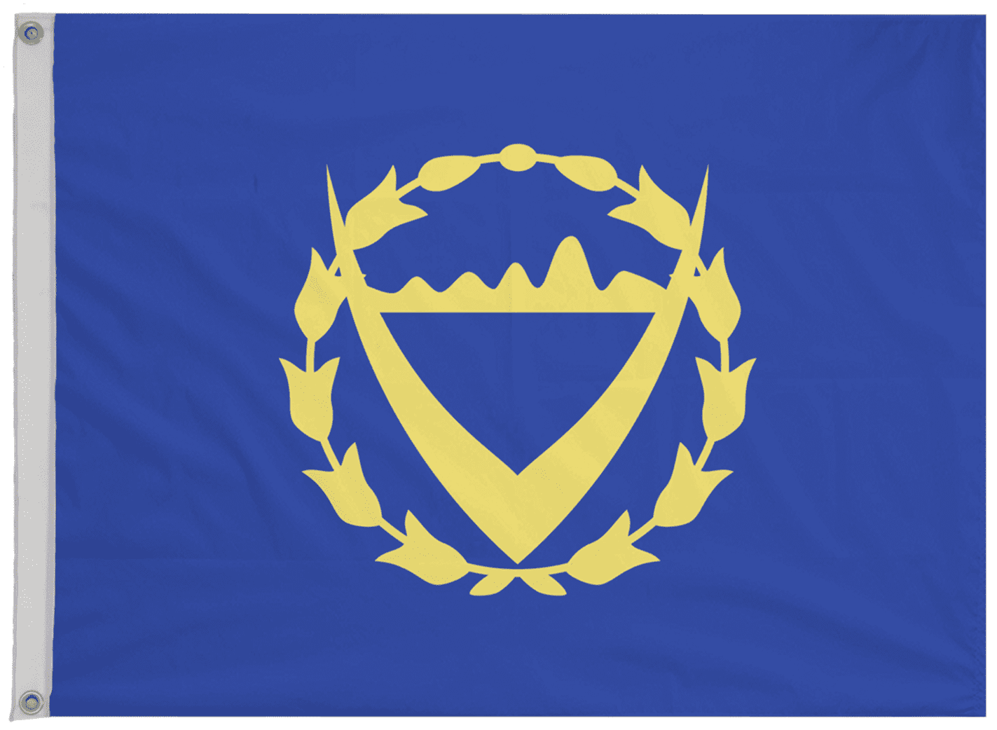 Busan Metropolitan City South Korea 1963 to 1995 Flag with Eyelets