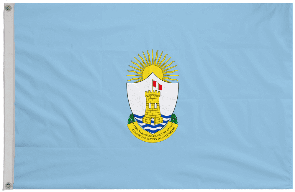 Callao Department Peru Flag with Eyelets