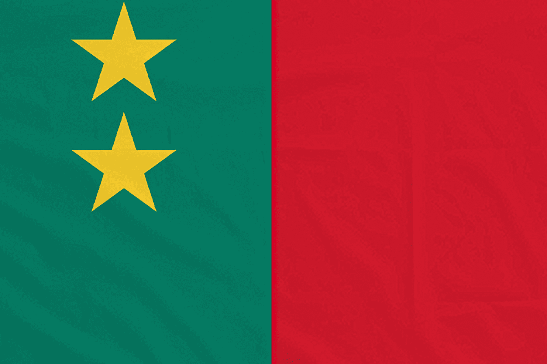 Cameroon 1961 to 1975 Flag with Eyelets