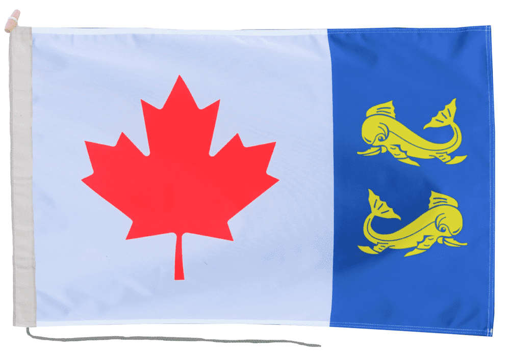 Canada Coast Guard Flag with Rope & Toggle