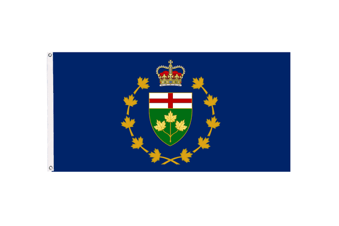 Canada Ontario Lt Governor Flag with Eyelets