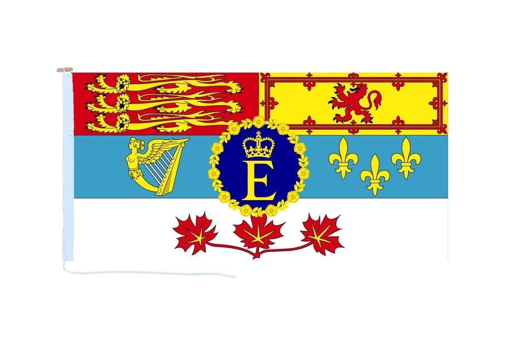 Canada Personal Flag of HM The Queen Flag with Rope & Toggle