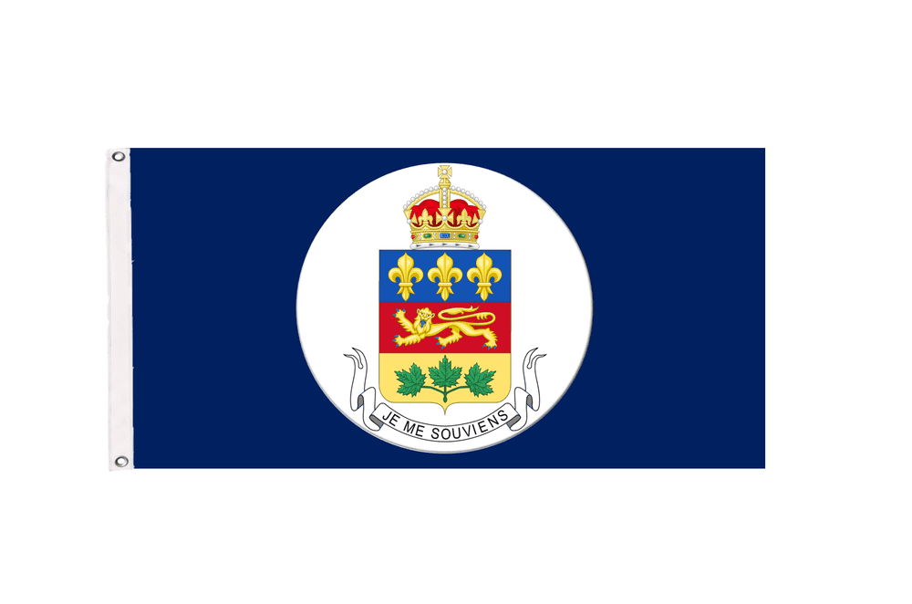 Canada Québec Lt Governor Flag with Eyelets