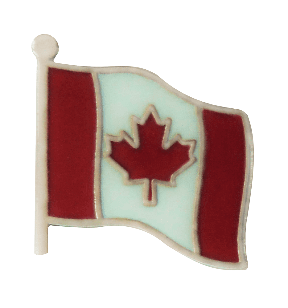 Canada Wavy Flag Pin Badge