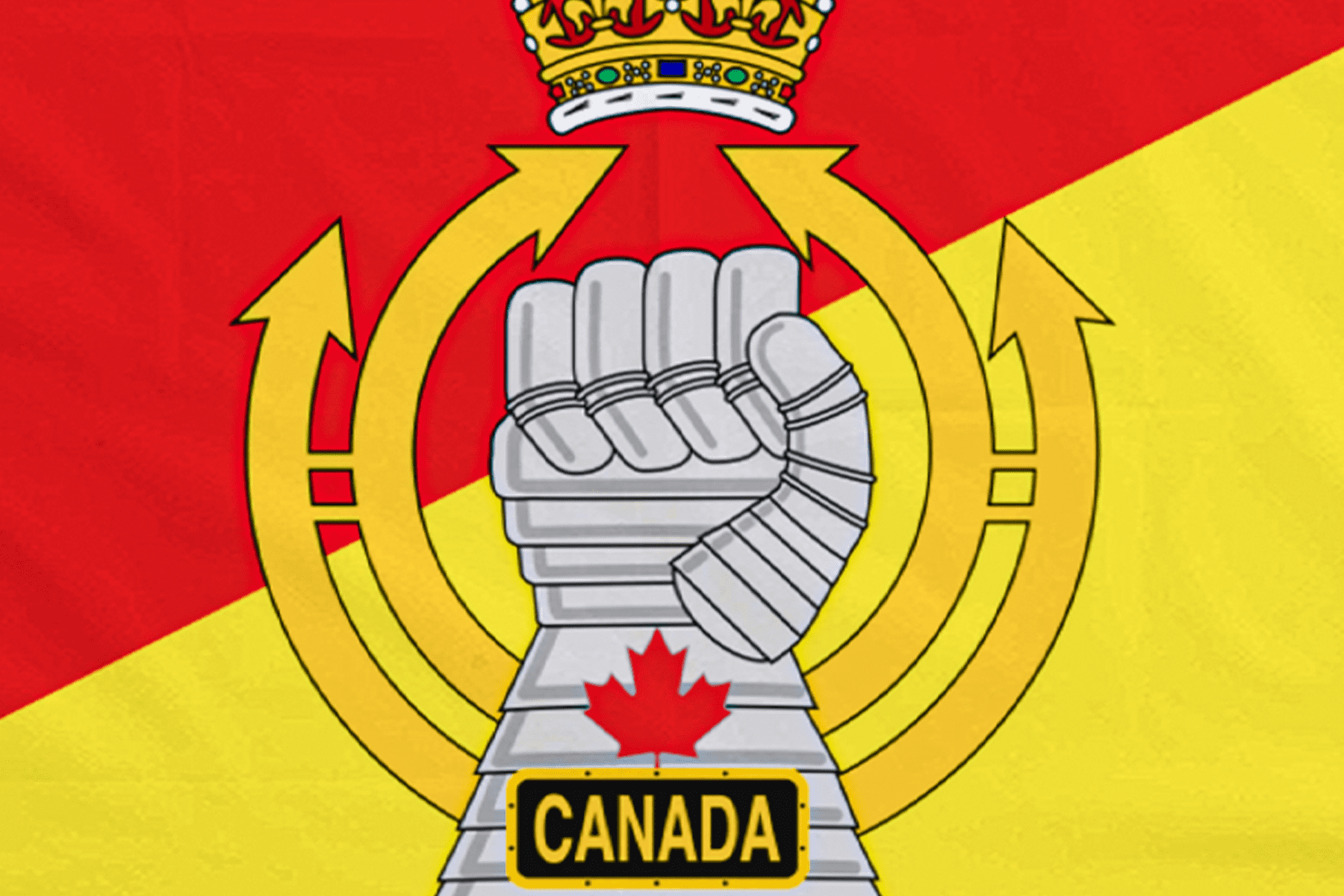 Canadian Armoured Branch Camp Flag with Eyelets