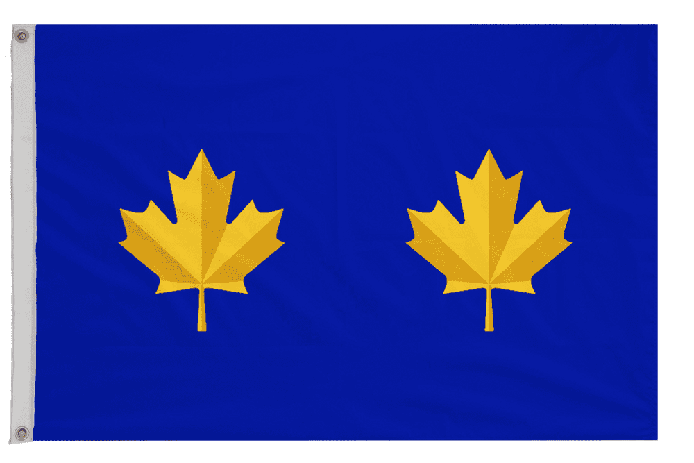 Canadian Rear Admiral alternative Flag with Eyelets