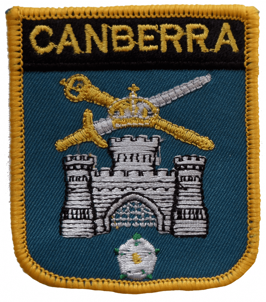 Canberra Australia Shield Embroidered Patch