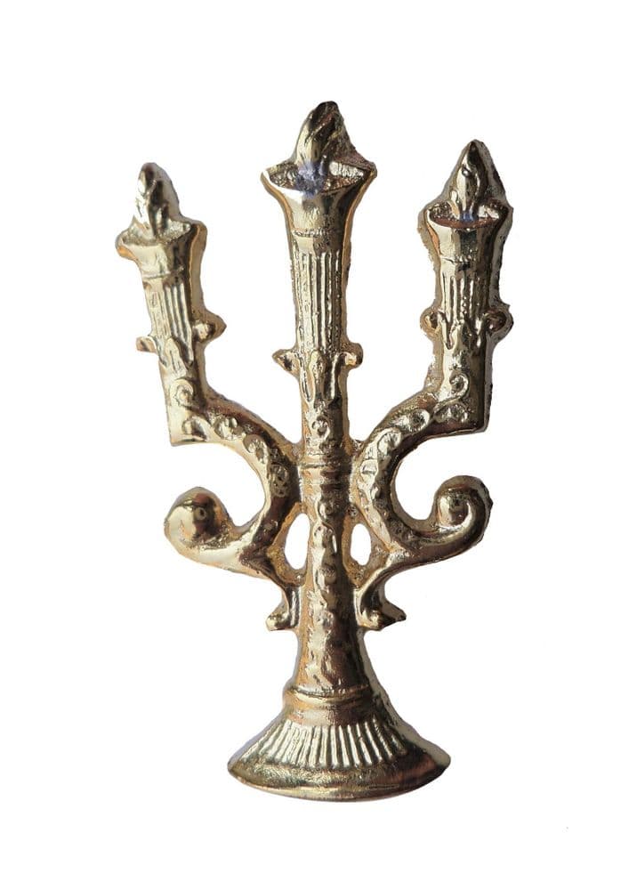 Candelabra Nickel-Plated Orange Order Symbol For Collarette - W005