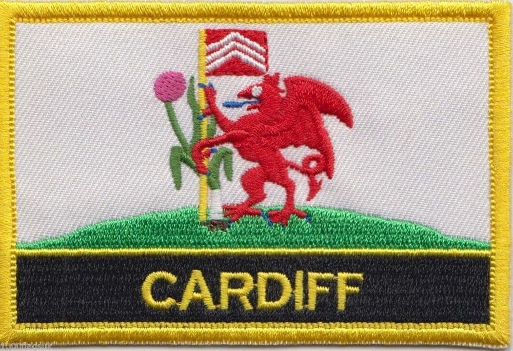 Cardiff Embroidered Rectangular Patch